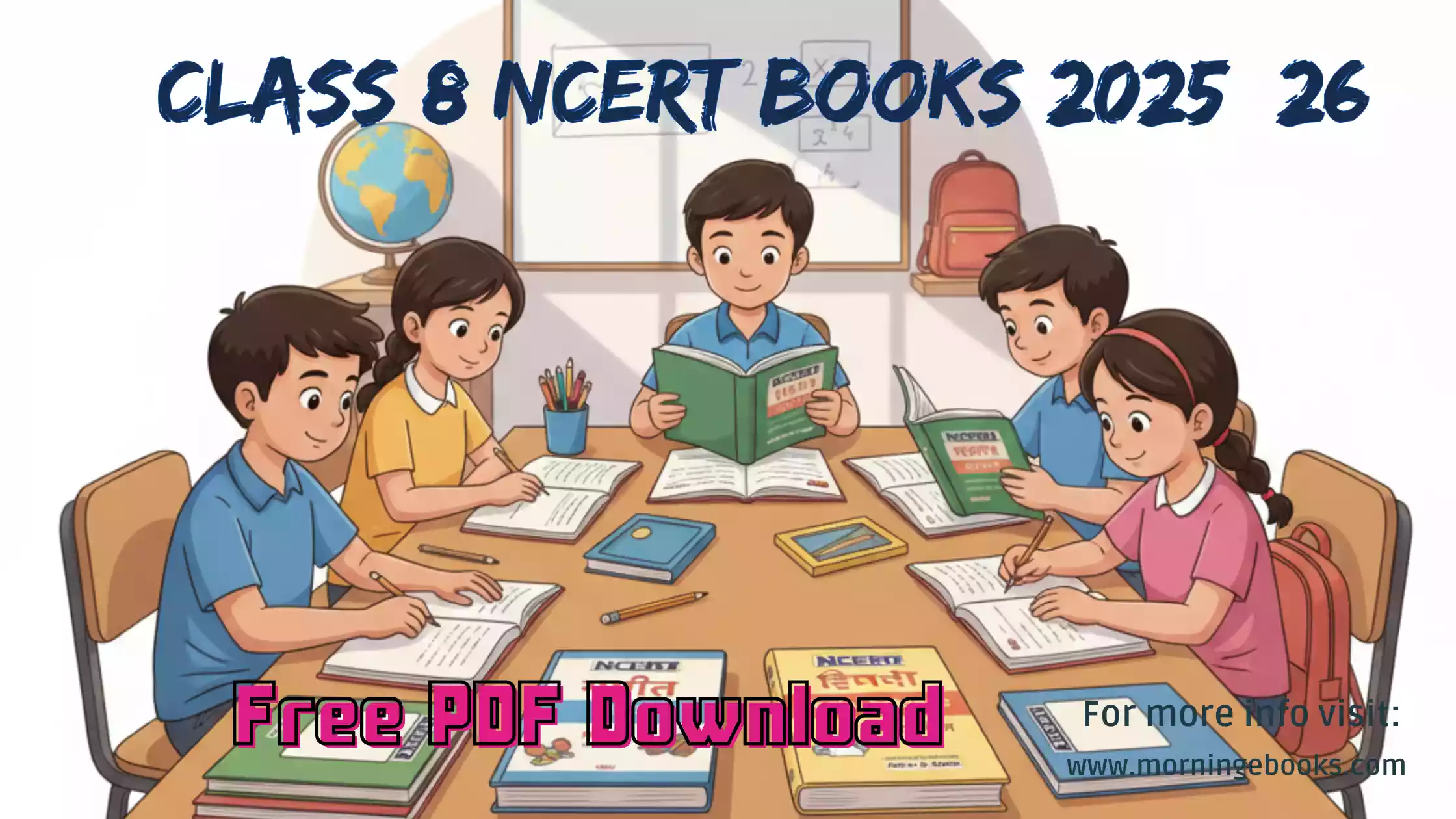 NCERT Books for Class 8 Latest Free PDF Download (2025–26) ⋆ Morning eBooks