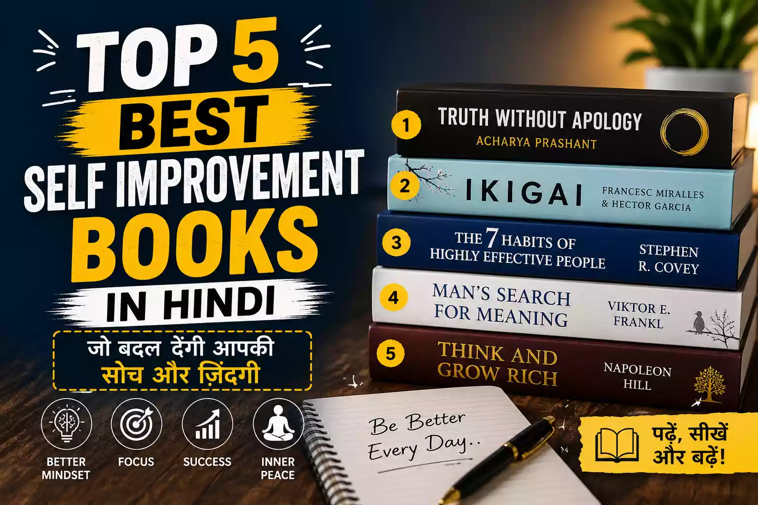 Top 5 Best Self Improvement Books in Hindi 2026 ⋆ Morning eBooks