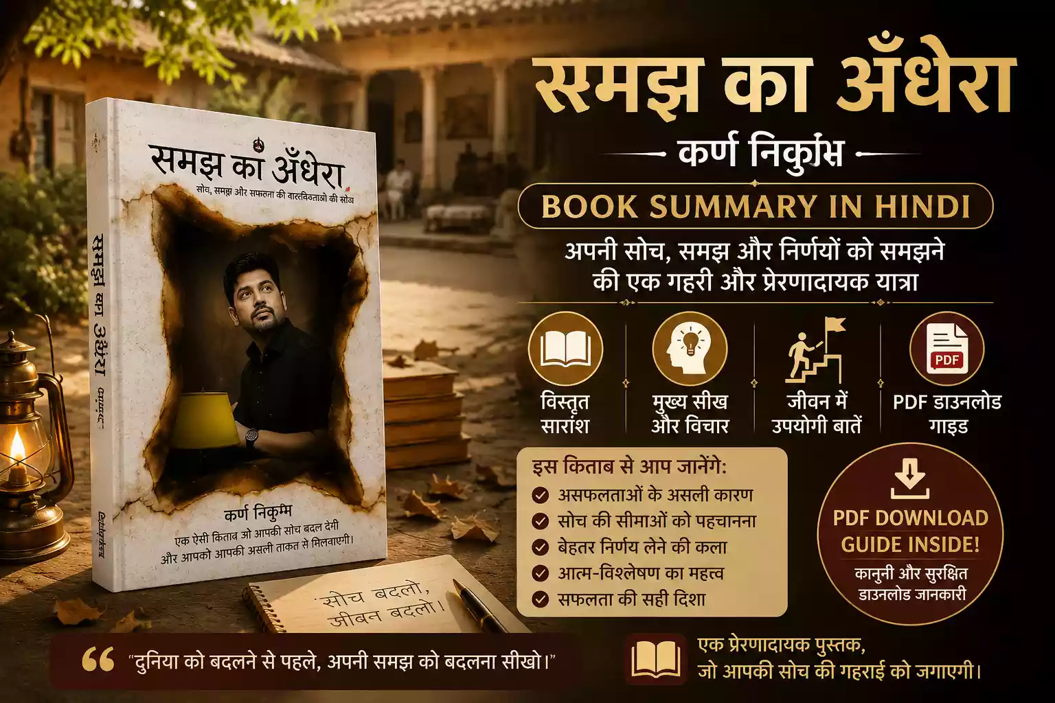 समझ का अँधेरा (Samajh Ka Andhera) Book Summary in Hindi | Review & PDF ...